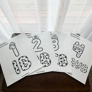 Hmong Numbers Digital Coloring Pages - Etsy
