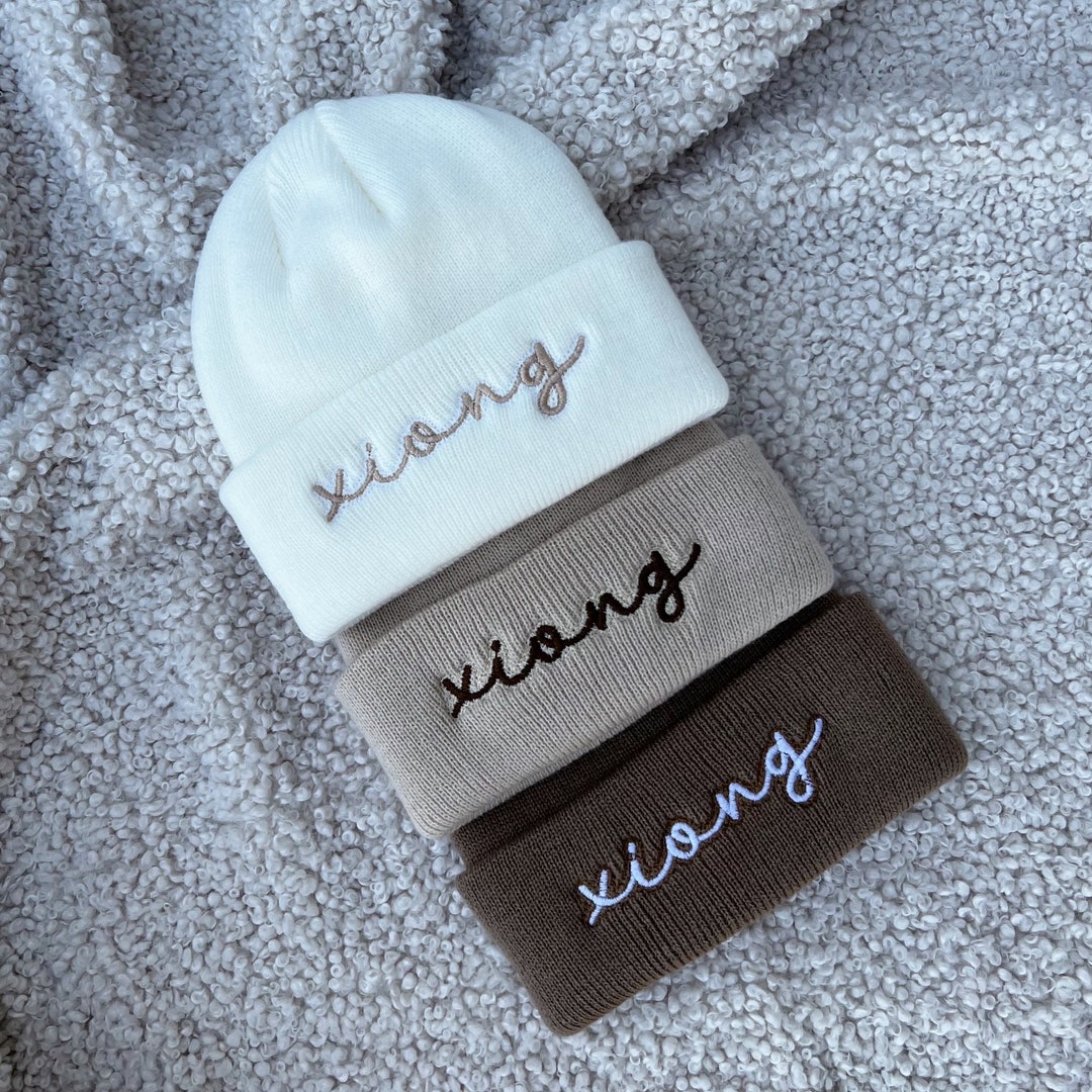Personalized Embroidered Beanie - Etsy