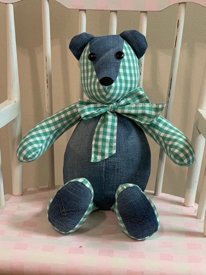 Memory Bear Made From Your Loved Ones Clothing Handmade Teddy - Etsy