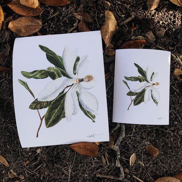 Magnolia Print - Etsy
