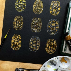 Ballad of the Box Turtle, Box Turtle Painting Print, Turtle Art ...