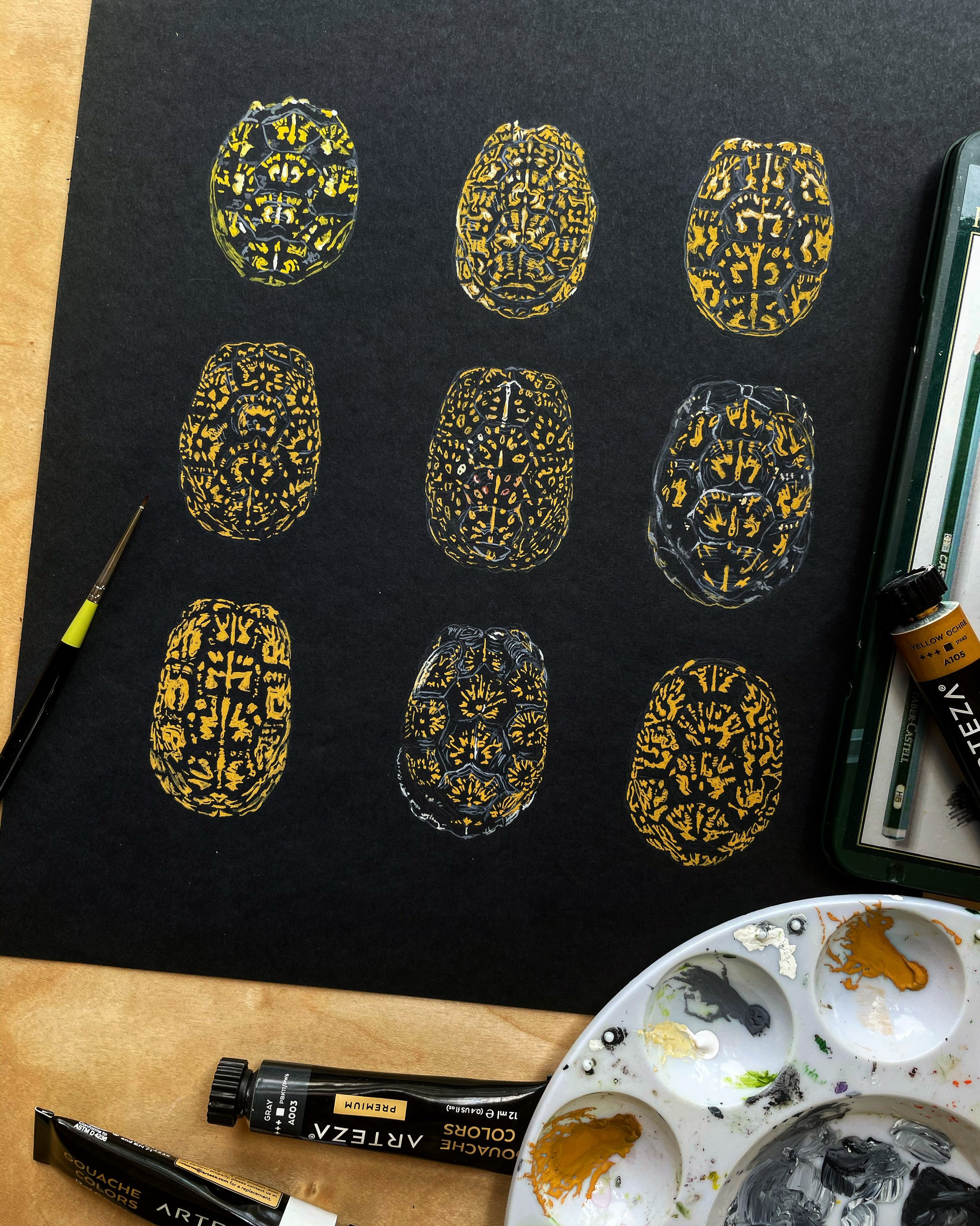 Ballad of the Box Turtle, Box Turtle Painting Print, Turtle Art ...