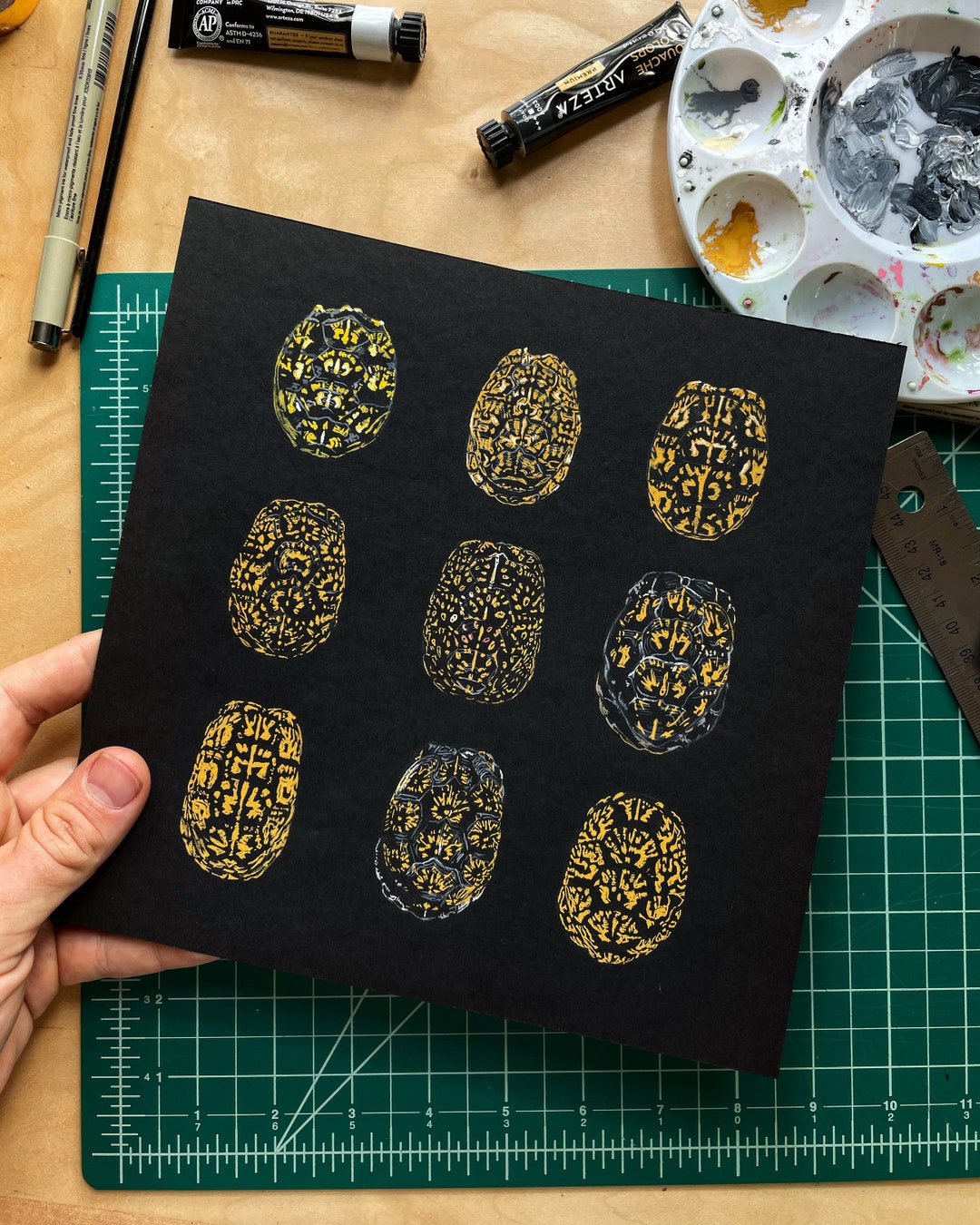 Ballad of the Box Turtle, Box Turtle Painting Print, Turtle Art ...