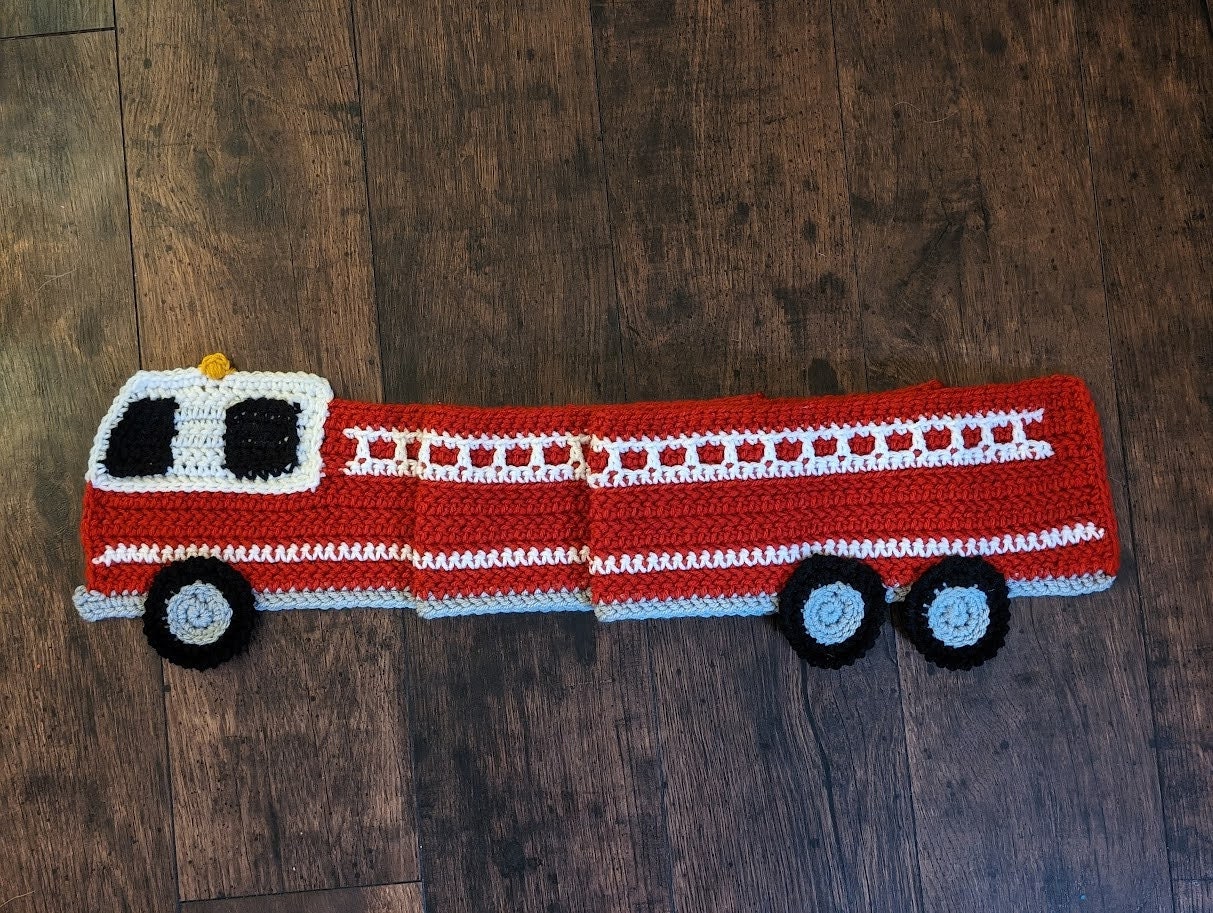 First Responder Scarf Pattern Bundle - Fire Truck Police Ambulance EMT ...