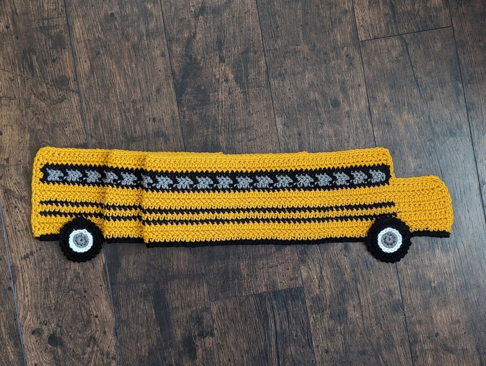 Wheels on the Bus Scarf Pattern - School Bus Driver Gift Crochet ...