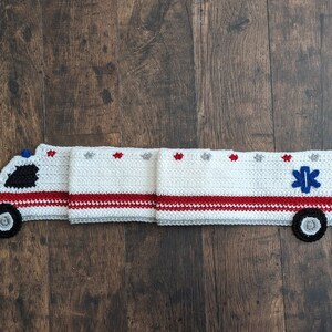 First Responder Ambulance Scarf Pattern - EMT Gift Crochet Pattern - Etsy