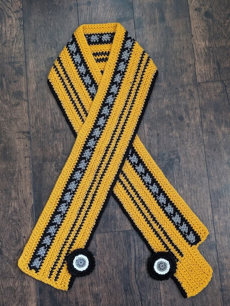 Wheels on the Bus Scarf Pattern - School Bus Driver Gift Crochet ...