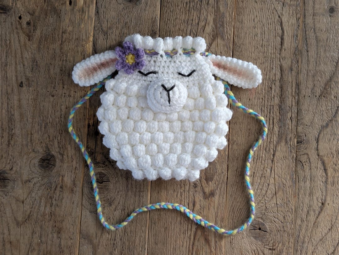 Little Lamb Purse Crochet Pattern - Cute Spring Easter Bag Pouch Purse ...