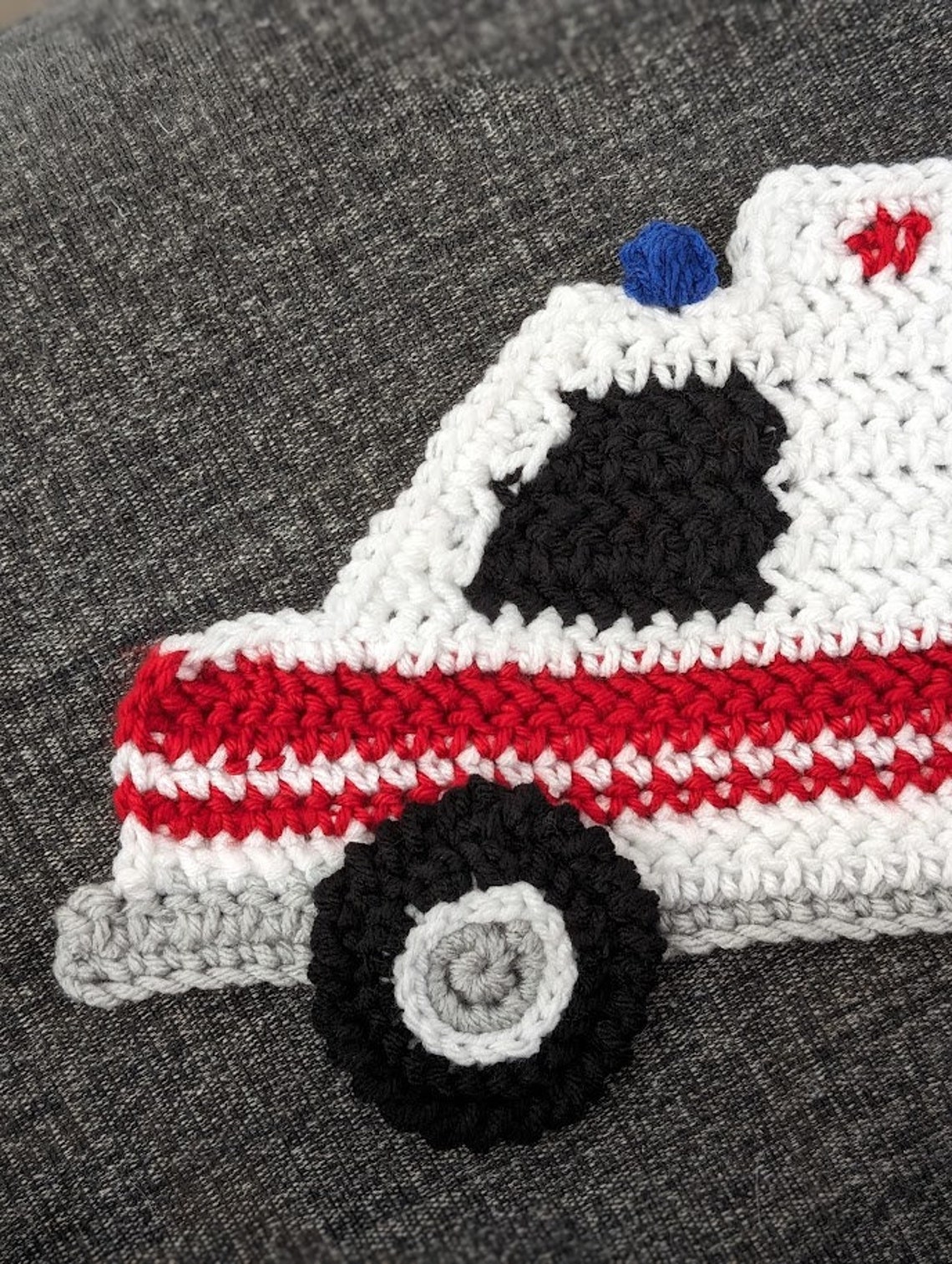 First Responder Ambulance Scarf Pattern - EMT Gift Crochet Pattern - Etsy