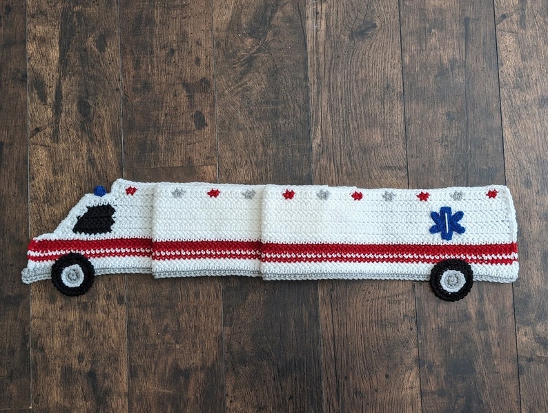 First Responder Scarf Pattern Bundle Fire Truck Police Ambulance EMT ...