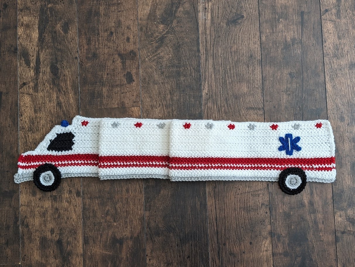 First Responder Scarf Pattern Bundle - Fire Truck Police Ambulance EMT ...
