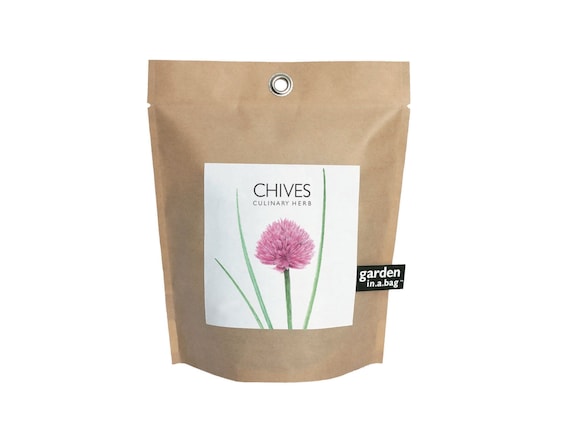 Chives Garden-in-a-bag Self Contained Grow Kit Eco | Etsy