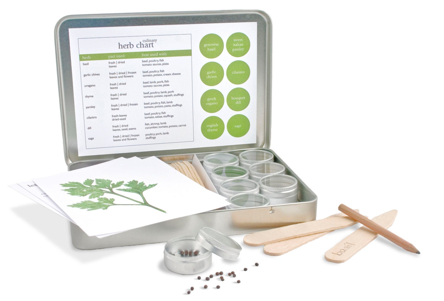 Culinary Herb Garden Maker Herb Starter Kit Indoor Herb - Etsy