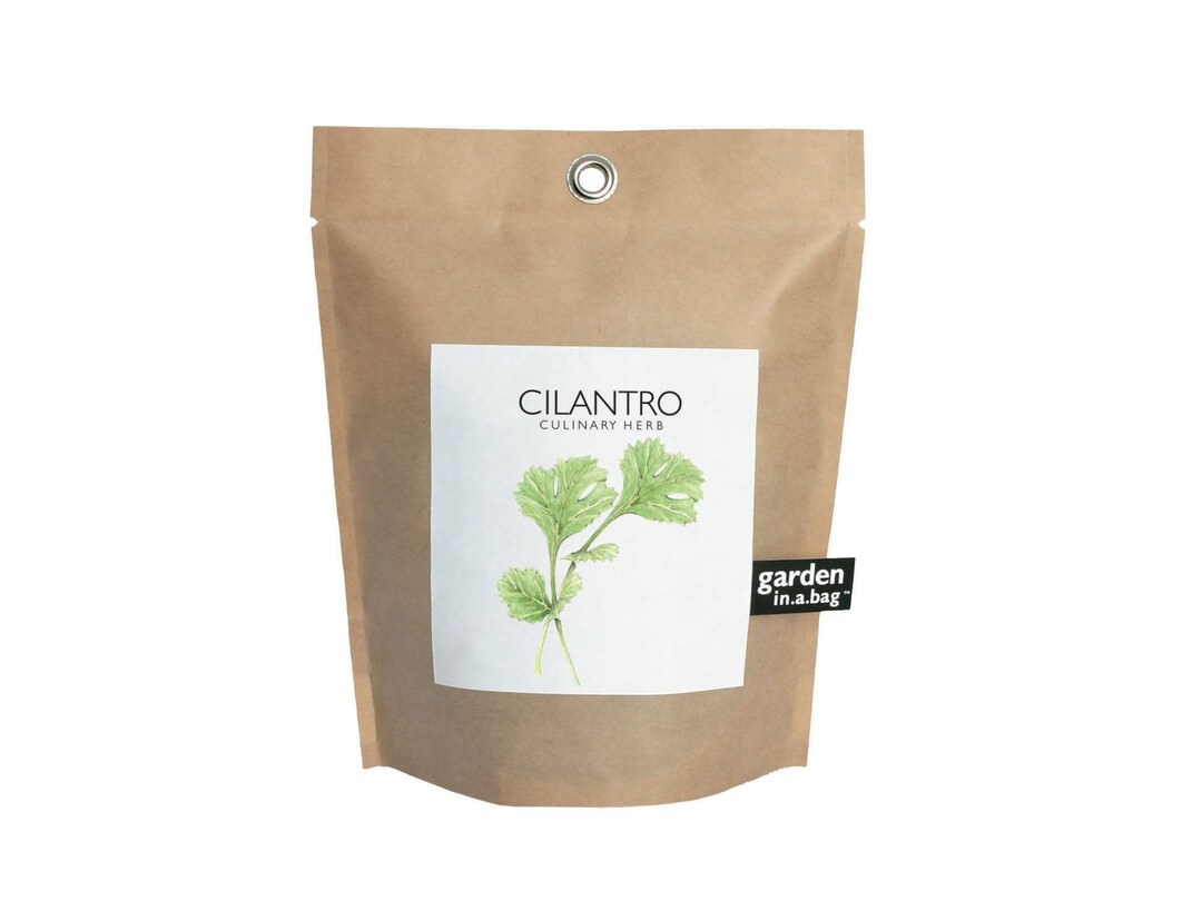 Cilantro Garden-in-a-bag Cilantro Grow Kit Self Contained Eco Friendly ...