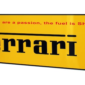 Ferrari Shell Passion Metal Banner Sign - Etsy