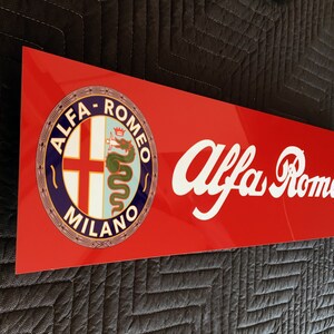 Alfa Romeo Emblem Metal Sign, Banner Style - Etsy