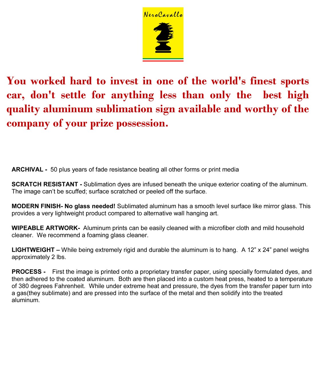 Ferrari NART Emblem Metal Sign | Etsy