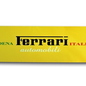 Ferrari Modena Italia Metal Sign, Banner Style - Etsy
