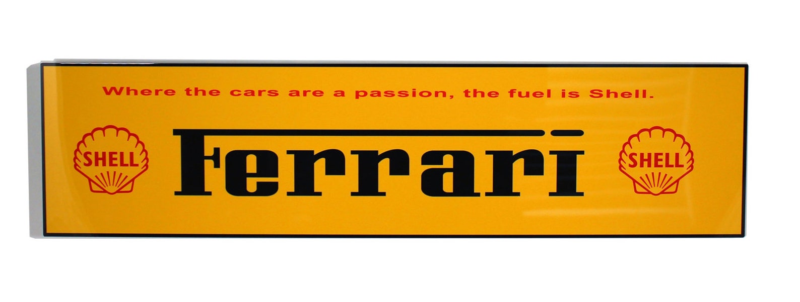 Ferrari Shell Passion Metal Banner Sign - Etsy