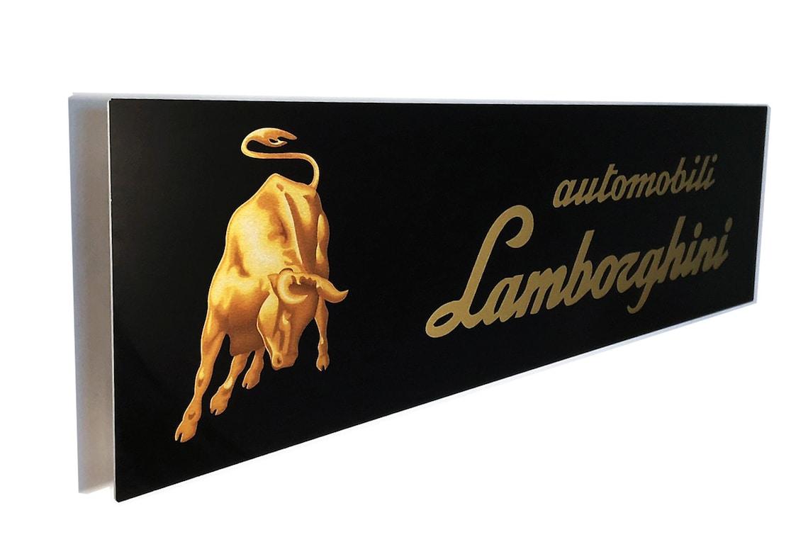 Lamborghini Automobilia Metal Sign Banner Style | Etsy