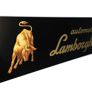 Lamborghini Automobilia Metal Sign, Banner Style - Etsy