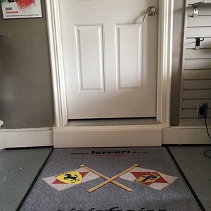 Ferrari -pininfarina Premium Crossed Flags Floor Door Mat - Etsy
