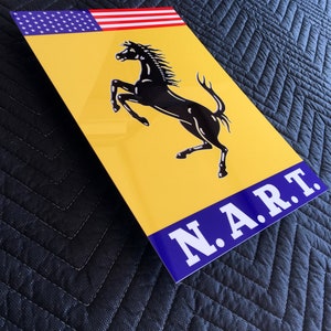Ferrari NART Emblem Metal Sign - Etsy