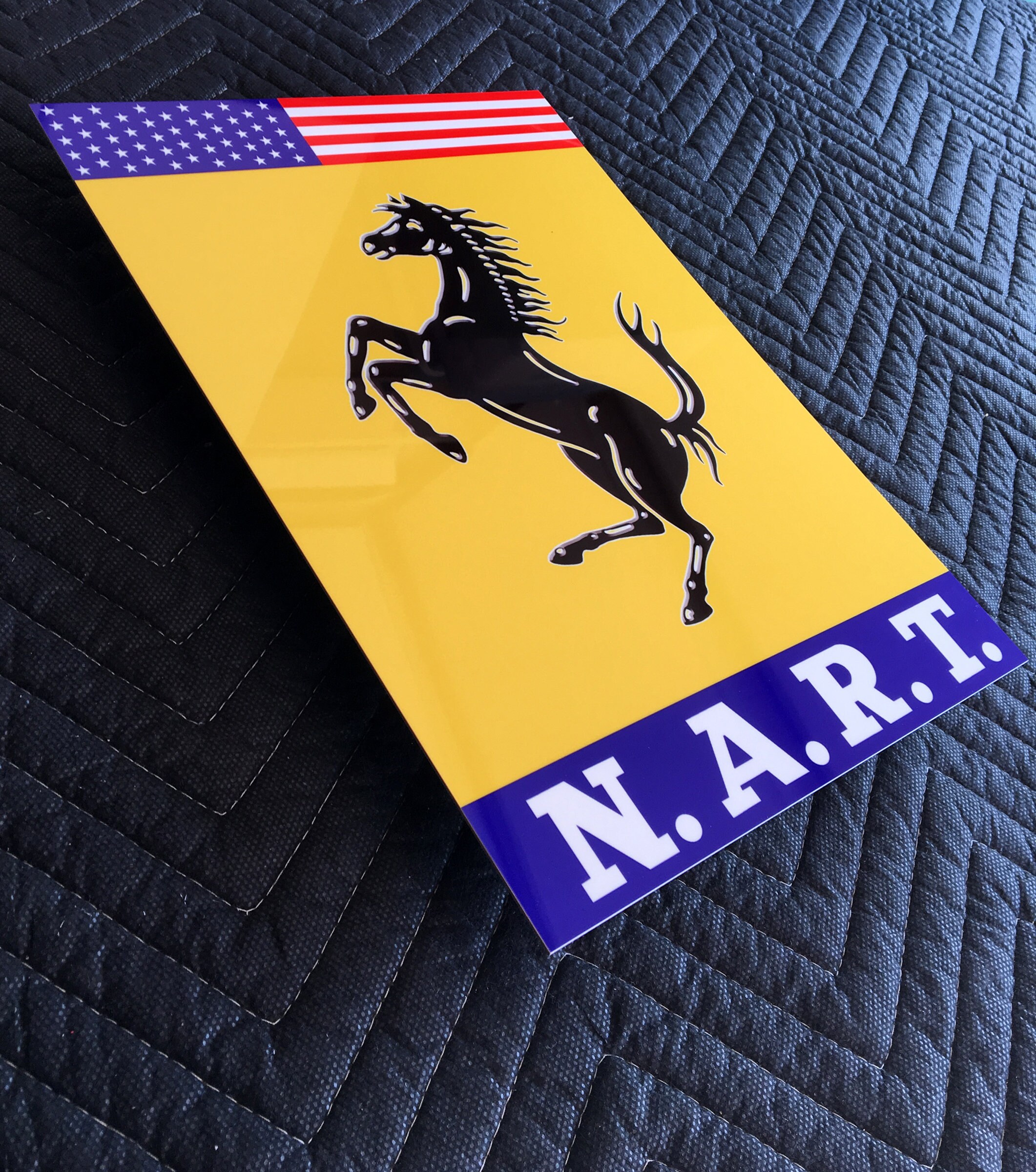 Ferrari NART Emblem Metal Sign - Etsy