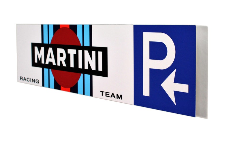 Martini Racing Parking Metal Sign Banner Style - Etsy