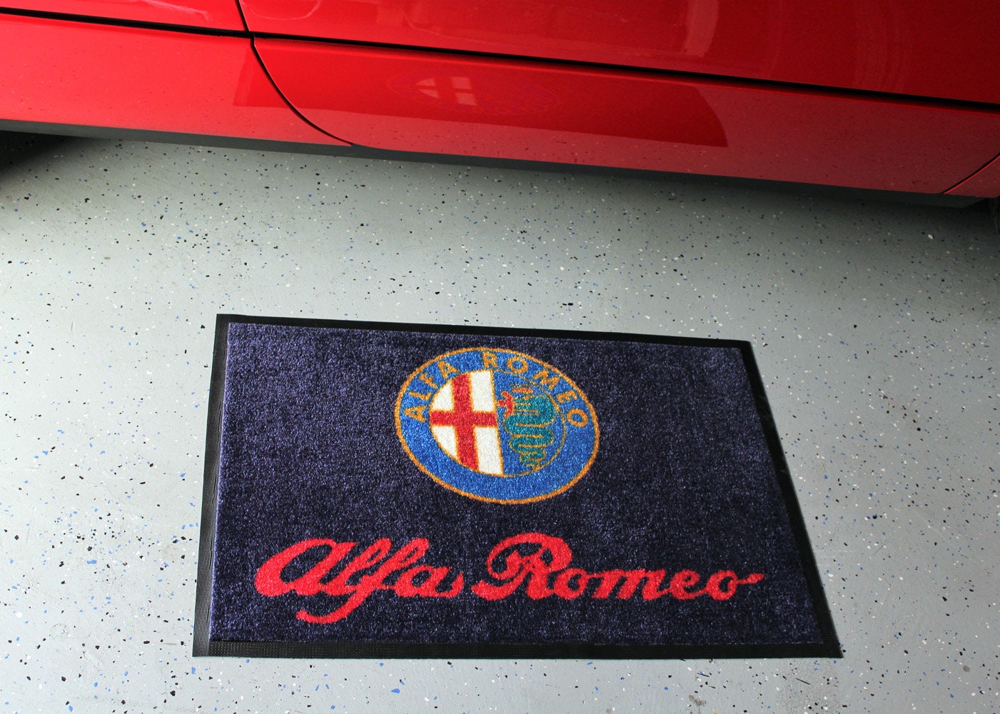 Alfa Romeo Floor Door Mat, Modern Logo - Etsy