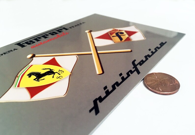 Ferrari Modena Italia Metal Sign, Banner Style - Etsy