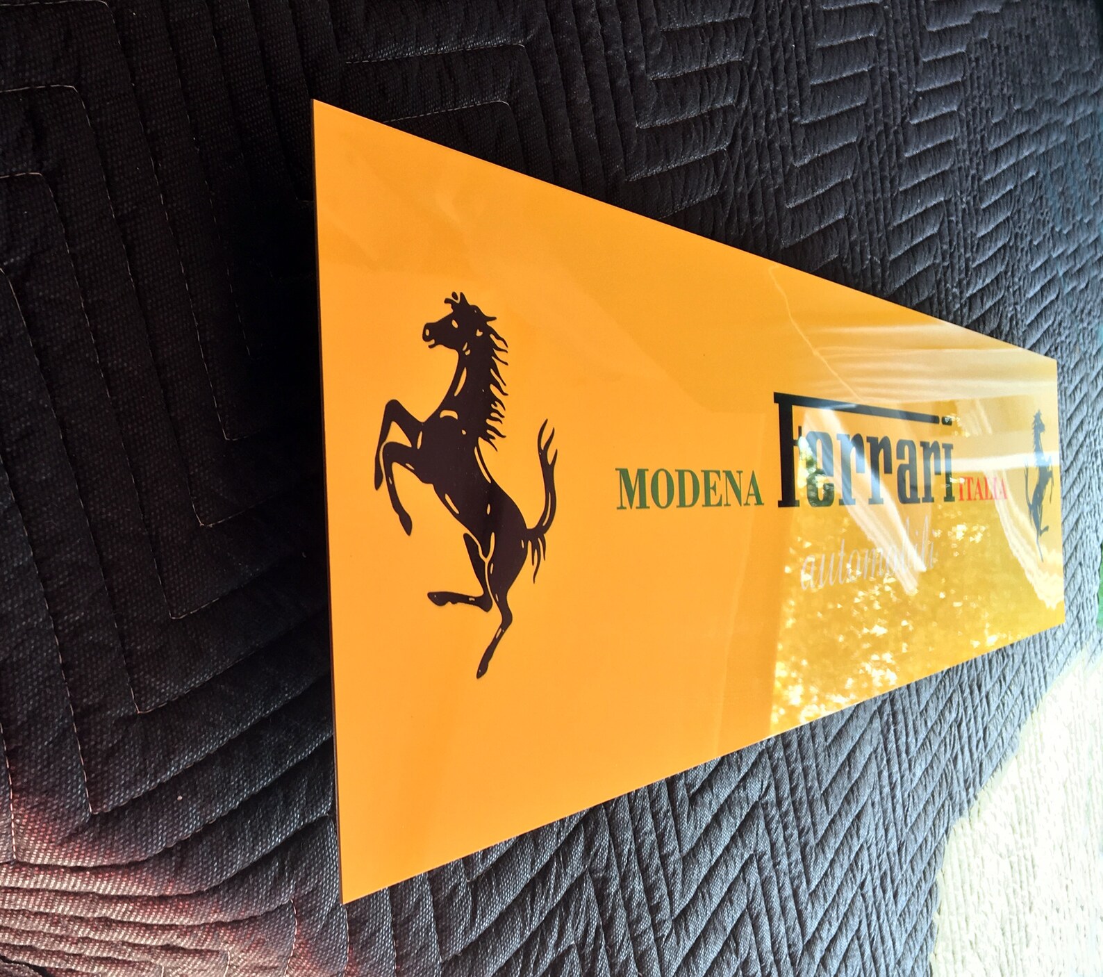 Ferrari Modena Italia Metal Sign, Banner Style - Etsy