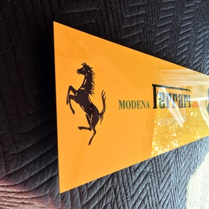 Ferrari Modena Italia Metal Sign, Banner Style - Etsy