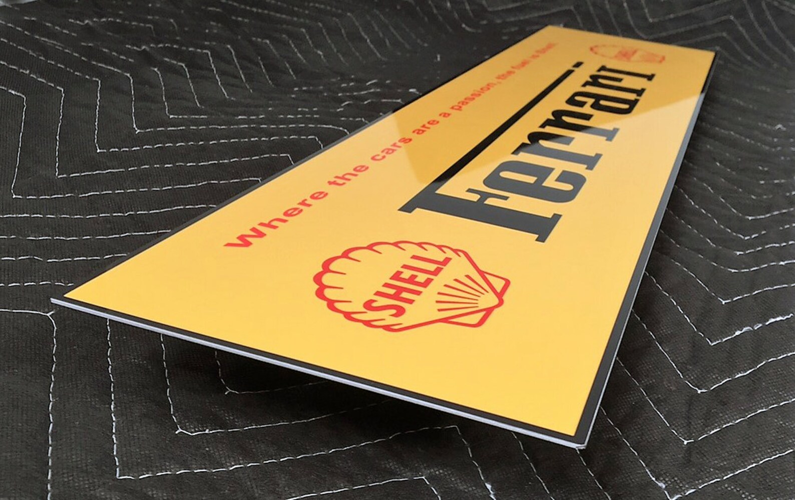 Ferrari Shell Passion Metal Banner Sign - Etsy