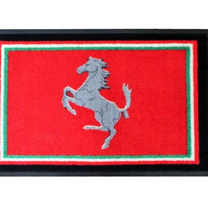 Ferrari Grille Horse Floor Mat - Etsy
