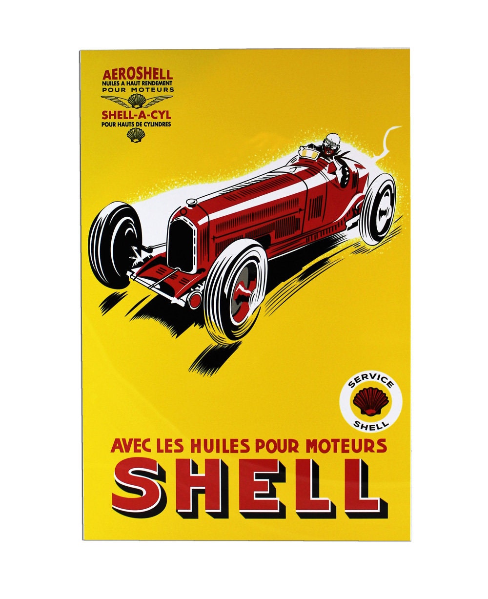 Aeroshell 1934 Shell Oil and Gas Advertisement Metal Sign - Etsy