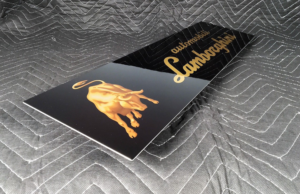 Lamborghini Automobilia Metal Sign, Banner Style - Etsy