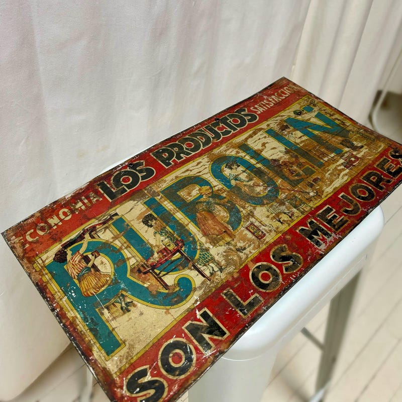 Vintage Tin Signs - Etsy