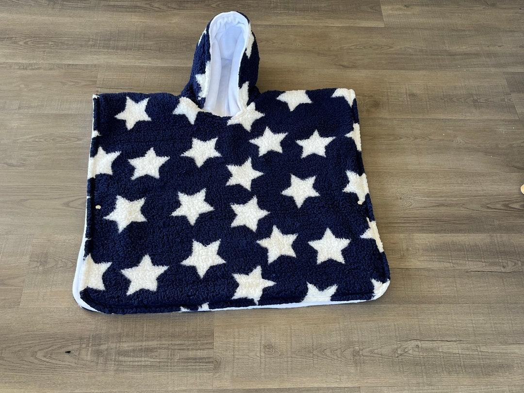 Child Car Seat Poncho Starry Night Theme Fleece Reversible - Etsy