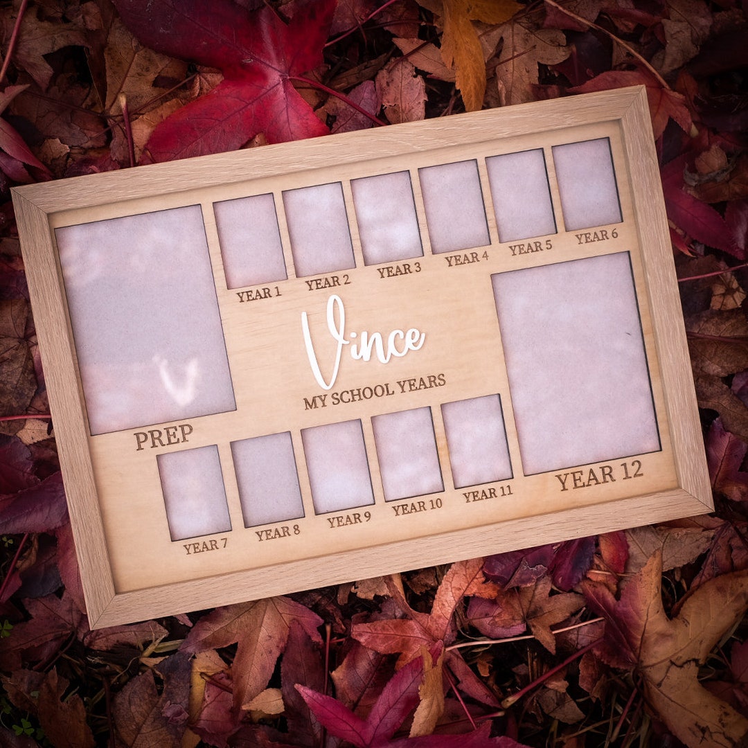 Personalised School Years Photo Frame Small - Etsy Australia