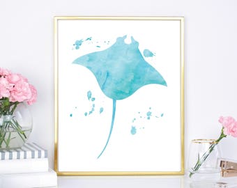 Stingray Wall Art - Etsy