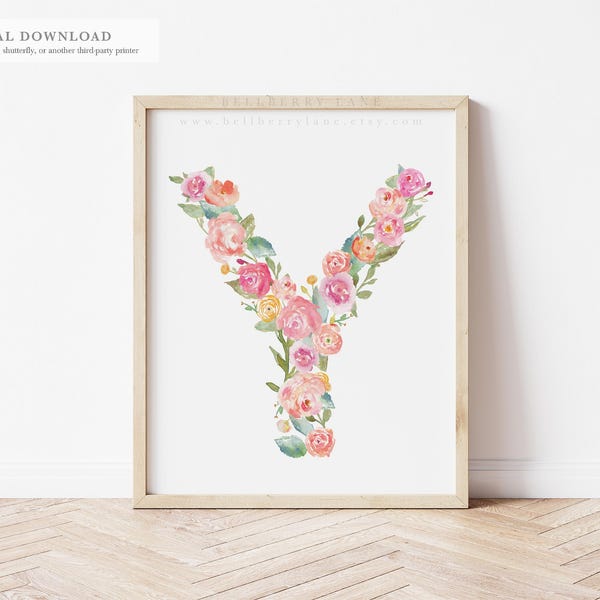 Monogram Letter Y - Etsy