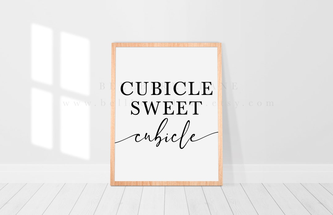 Cubicle Sweet Cubicle Office Decor Work Desk Decor - Etsy