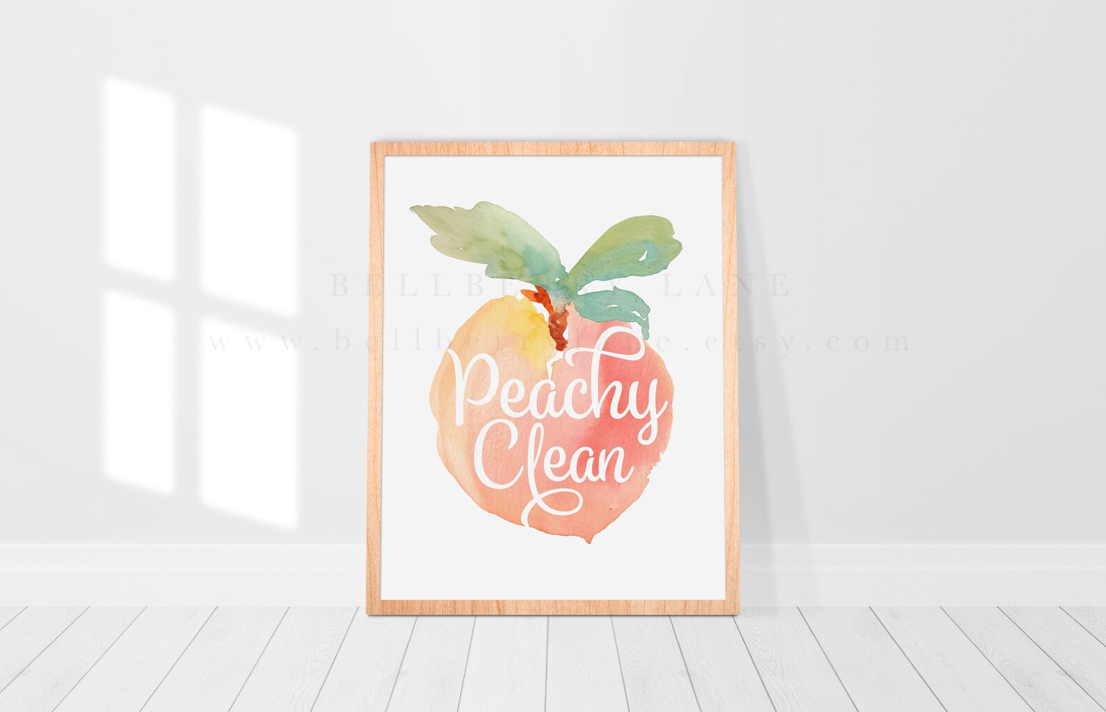 Peachy Clean Peach Decor Peach Wall Art Peach Bathroom - Etsy