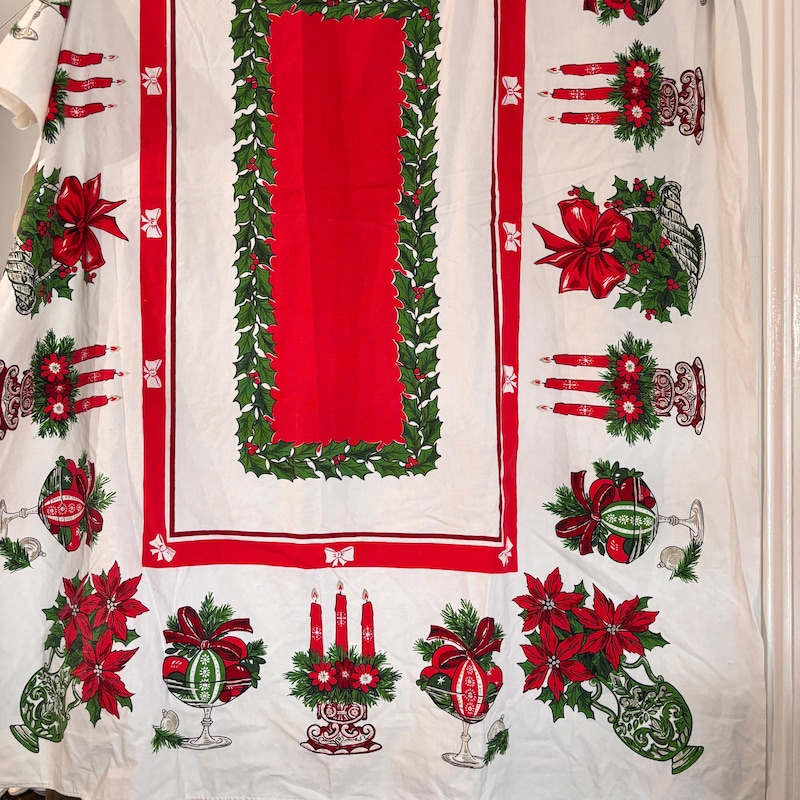 Rectangle Tablecloth 50s - Etsy