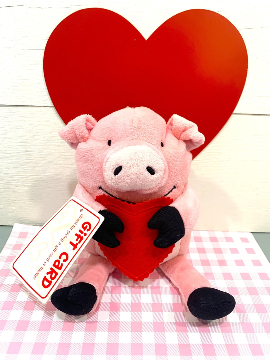 Hallmark Expressions Valentine's Day Pig Plush Original Tags Still on ...