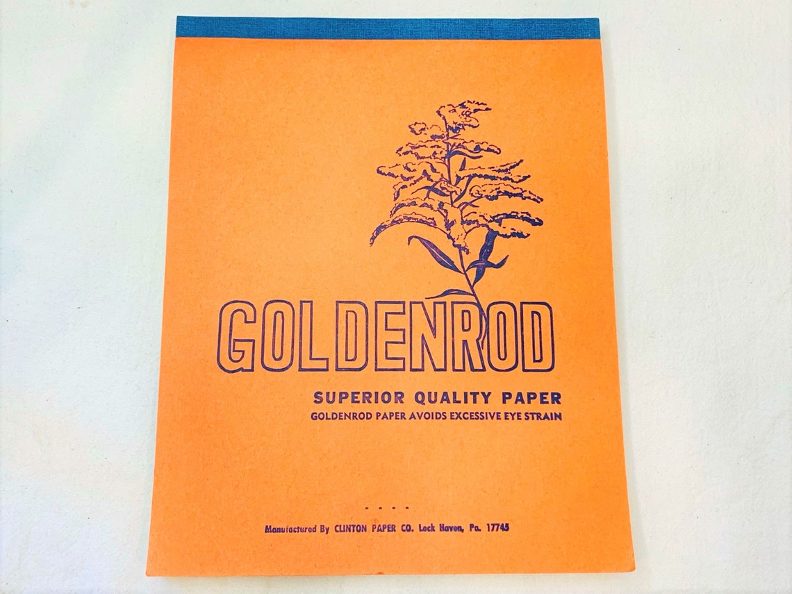 Vintage Goldenrod Elementary Ruled Paper Tablet Superior | Etsy