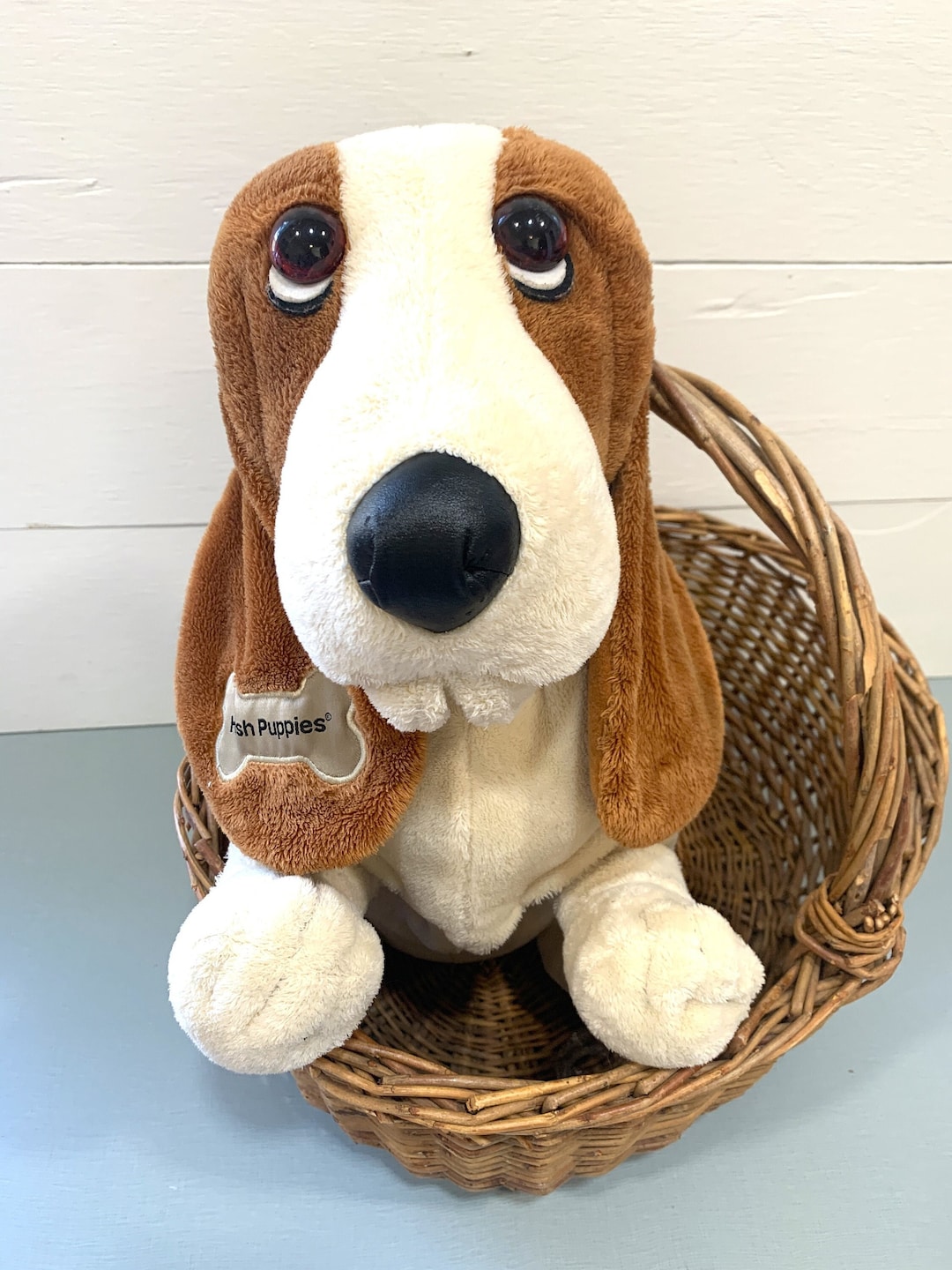 Aurora Plush Hush Puppies Stuffed Dog 16 Valentines Day Basset Hound ...