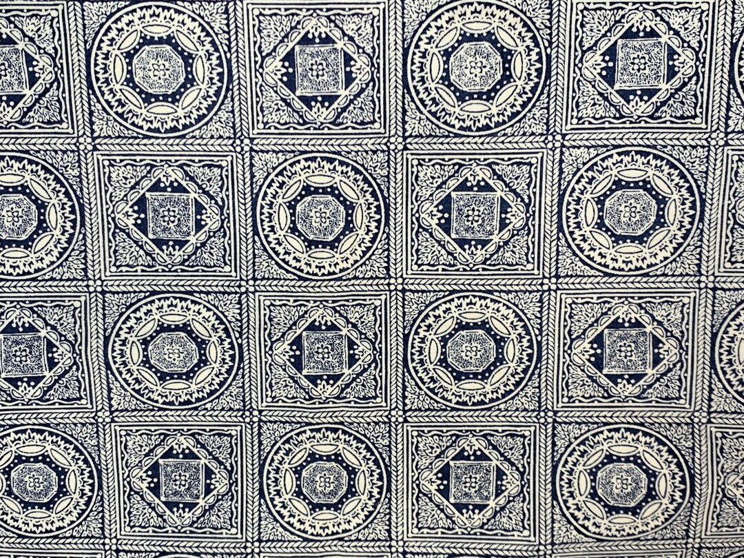 Vintage Greeff Fabric Piece - Littleprints - Printed in England for ...