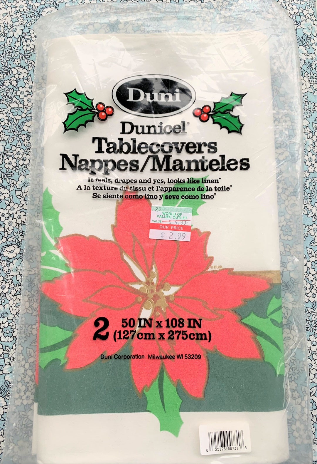 Vintage Mid Century Christmas Tablecloths Various Styles and Sizes Duni ...